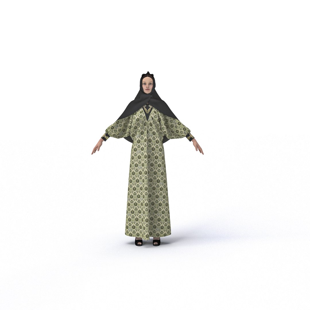 3D Clothing Arabic Abaya - TurboSquid 1596986
