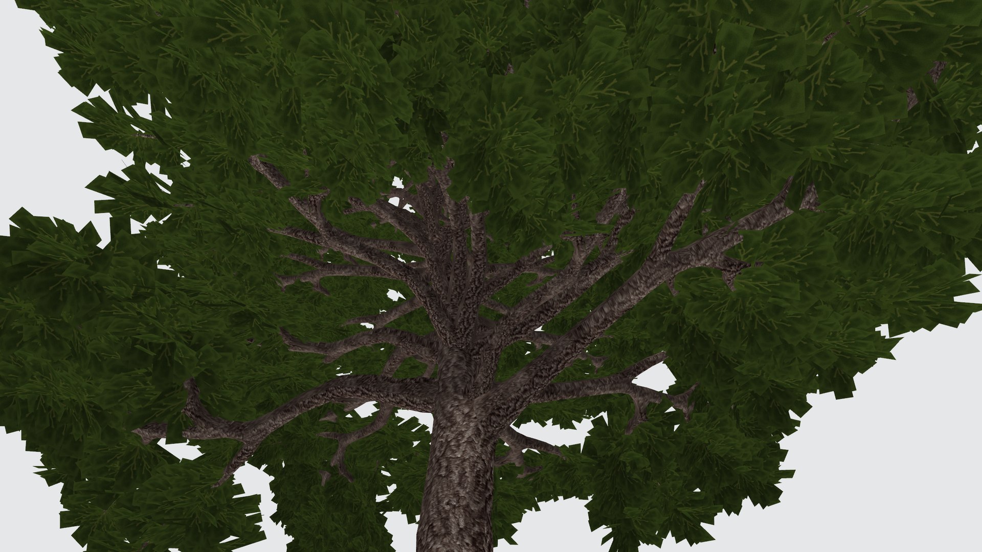Leaning green tree 3D model - TurboSquid 1956179