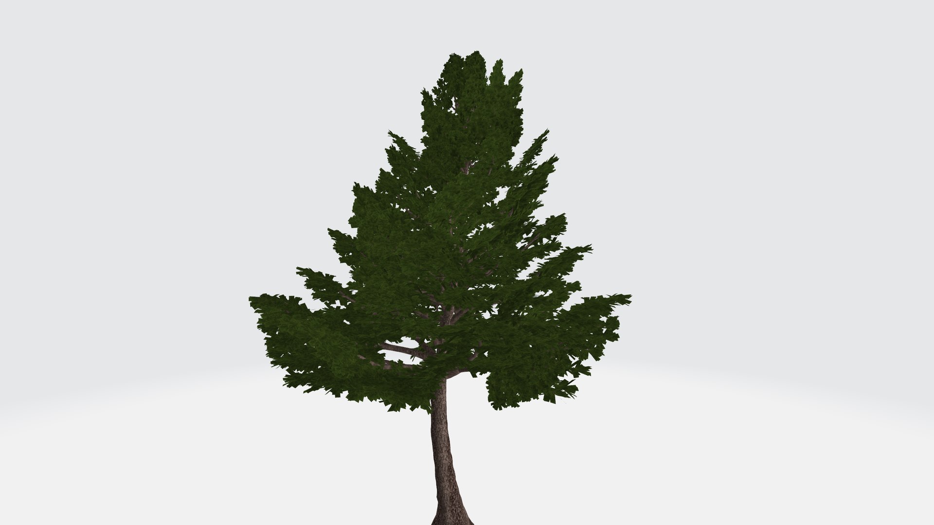 Leaning green tree 3D model - TurboSquid 1956179