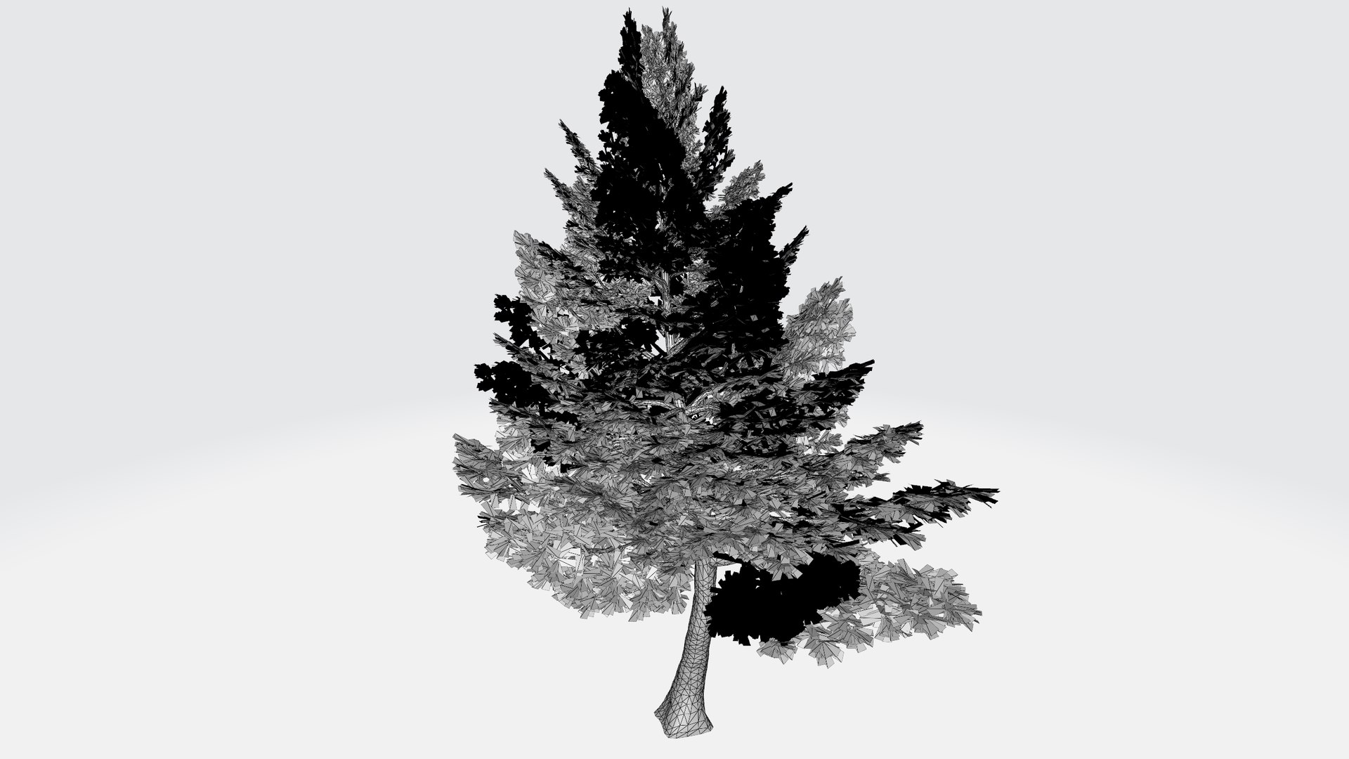 Leaning green tree 3D model - TurboSquid 1956179
