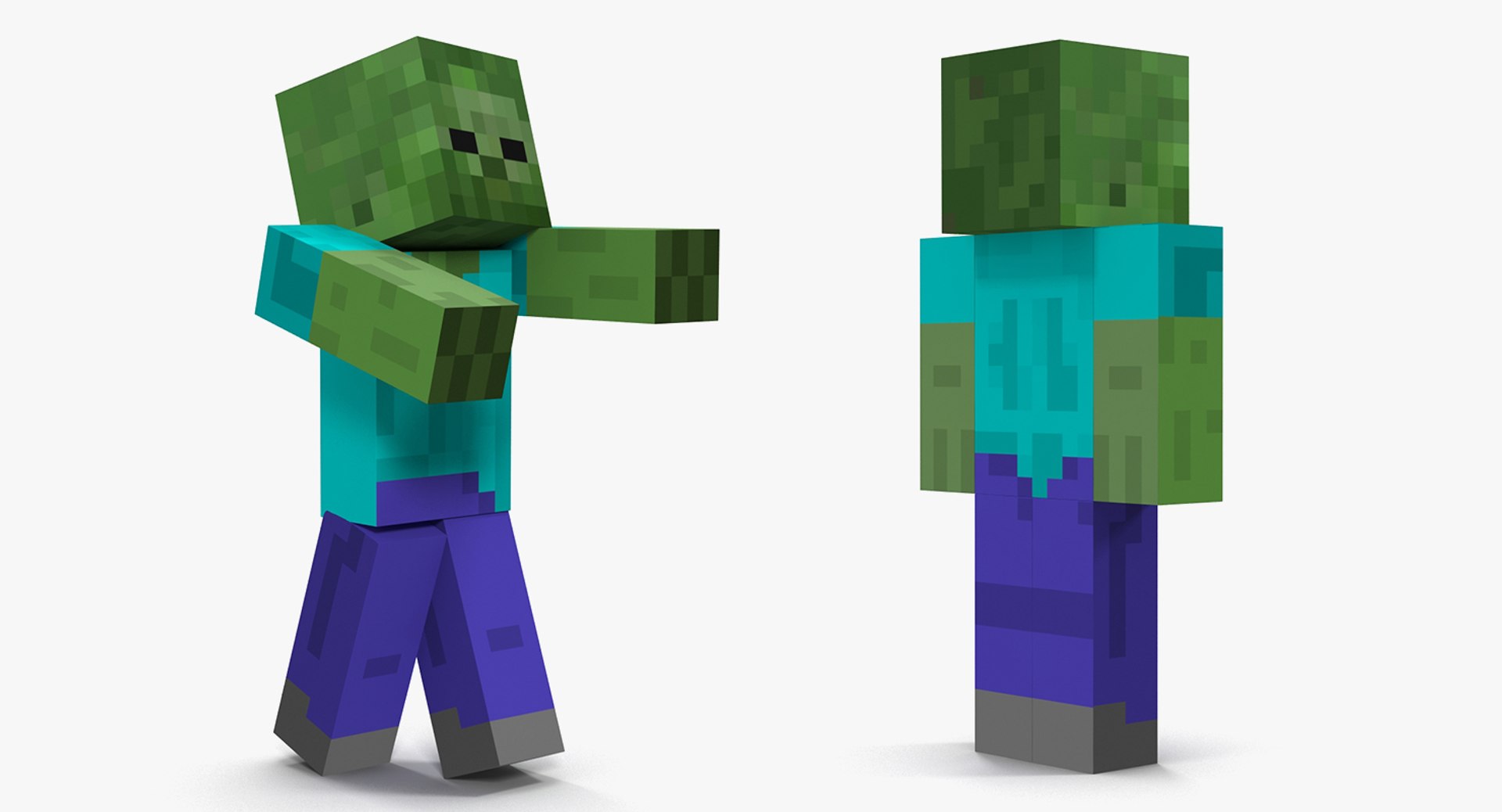 3D Minecraft Characters Rigged Model - TurboSquid 1581436