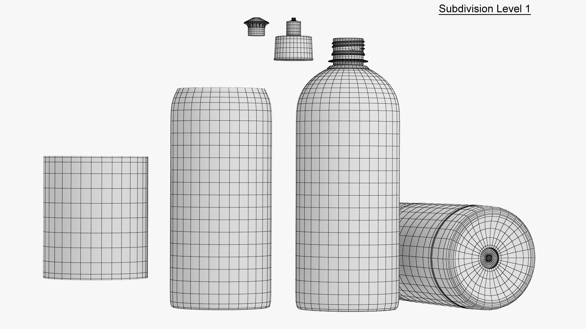 Bottle 1000 ml 3D - TurboSquid 1617145