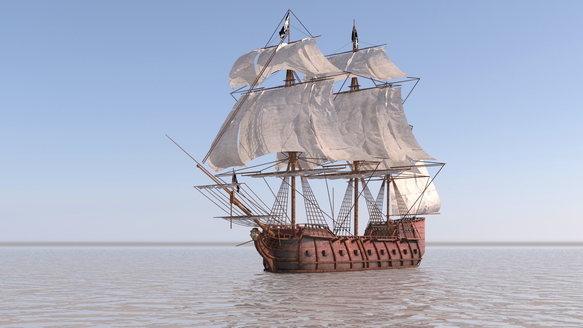 Galleon Model - TurboSquid 1847798