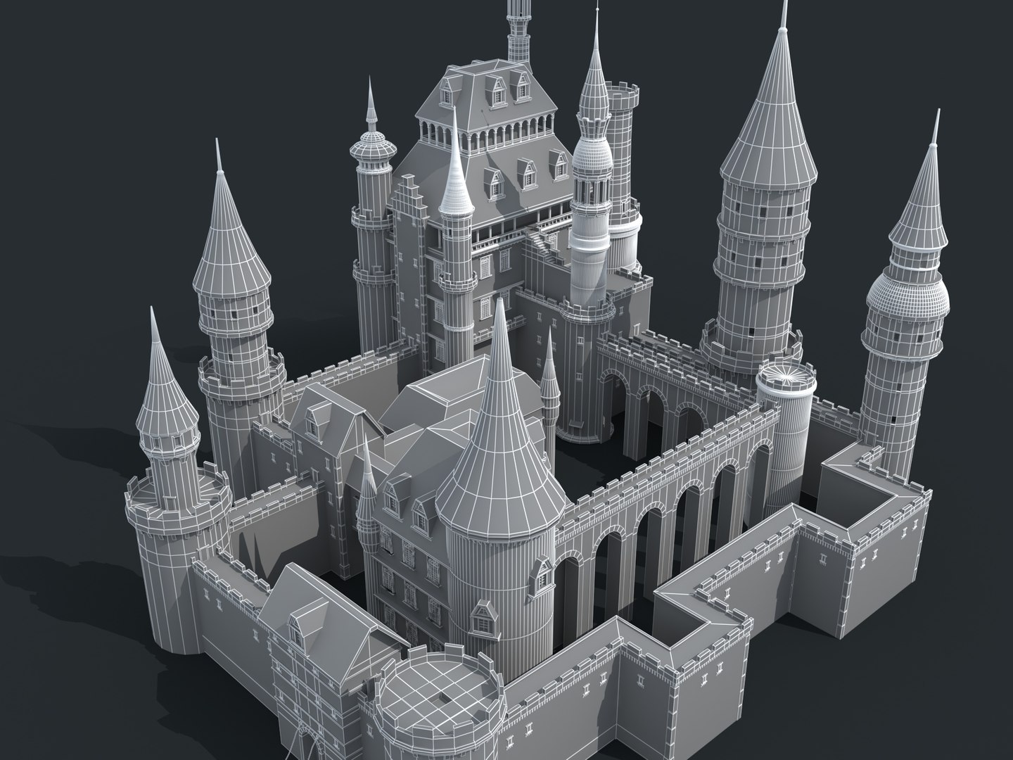 3D Model Castle - TurboSquid 1948264