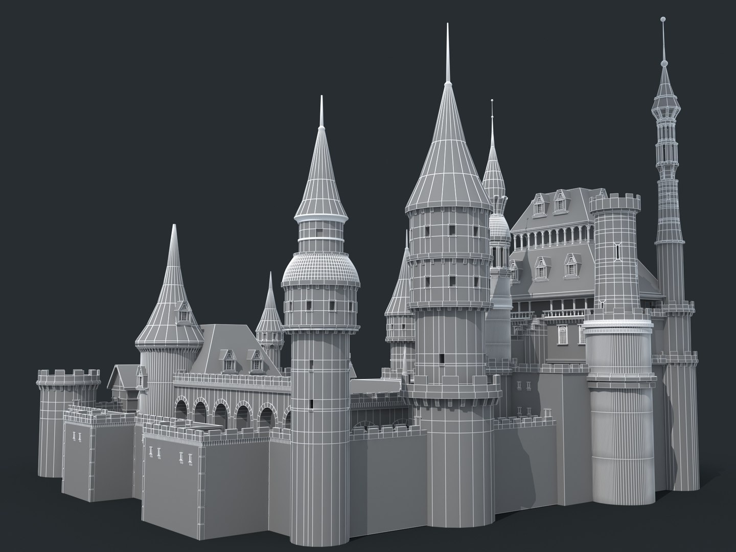 3D Model Castle - TurboSquid 1948264
