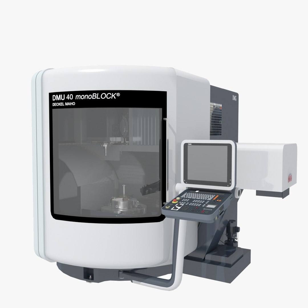 CNC Five axis machining center 3D model - TurboSquid 2081285