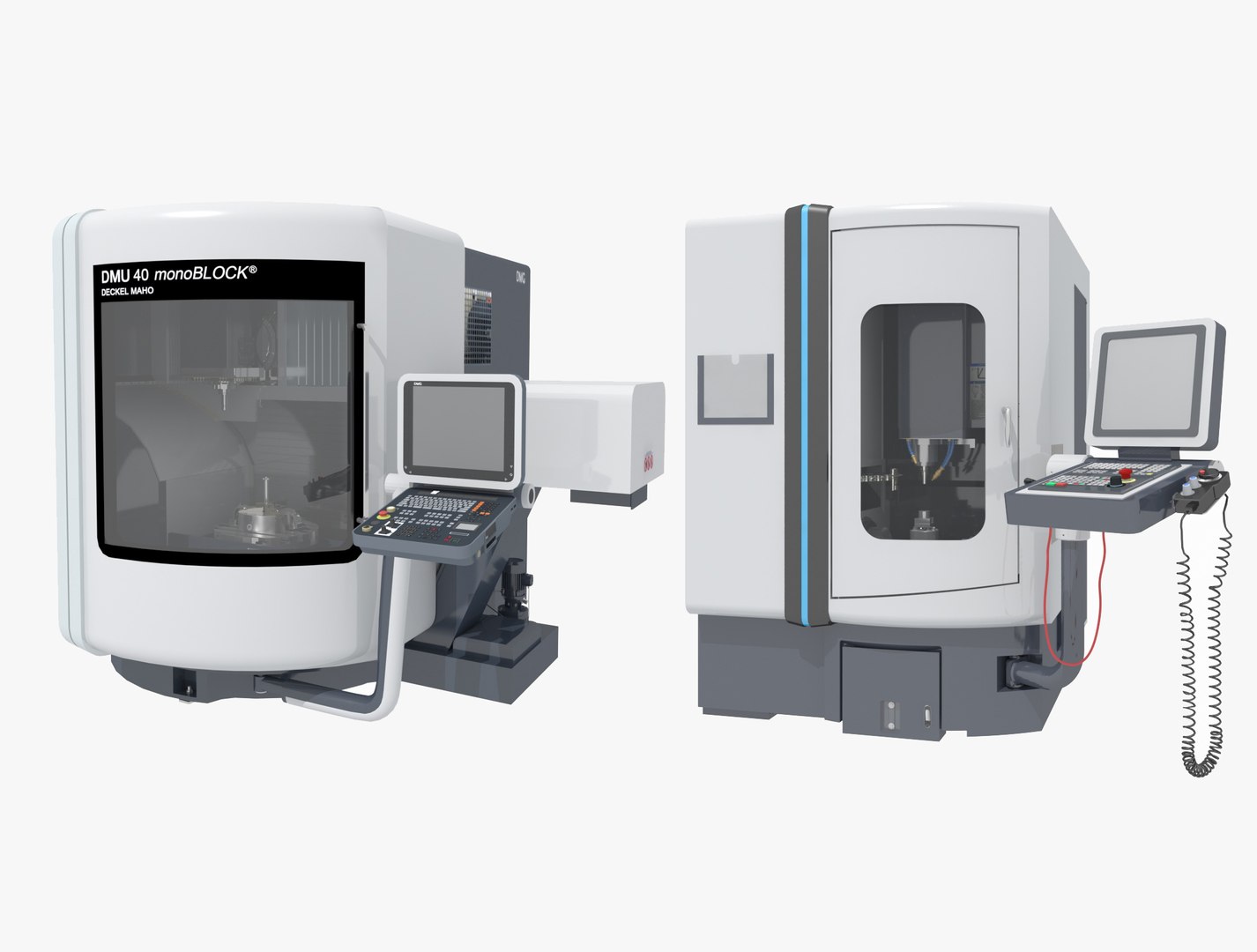 CNC Five axis machining center 3D model - TurboSquid 2081285