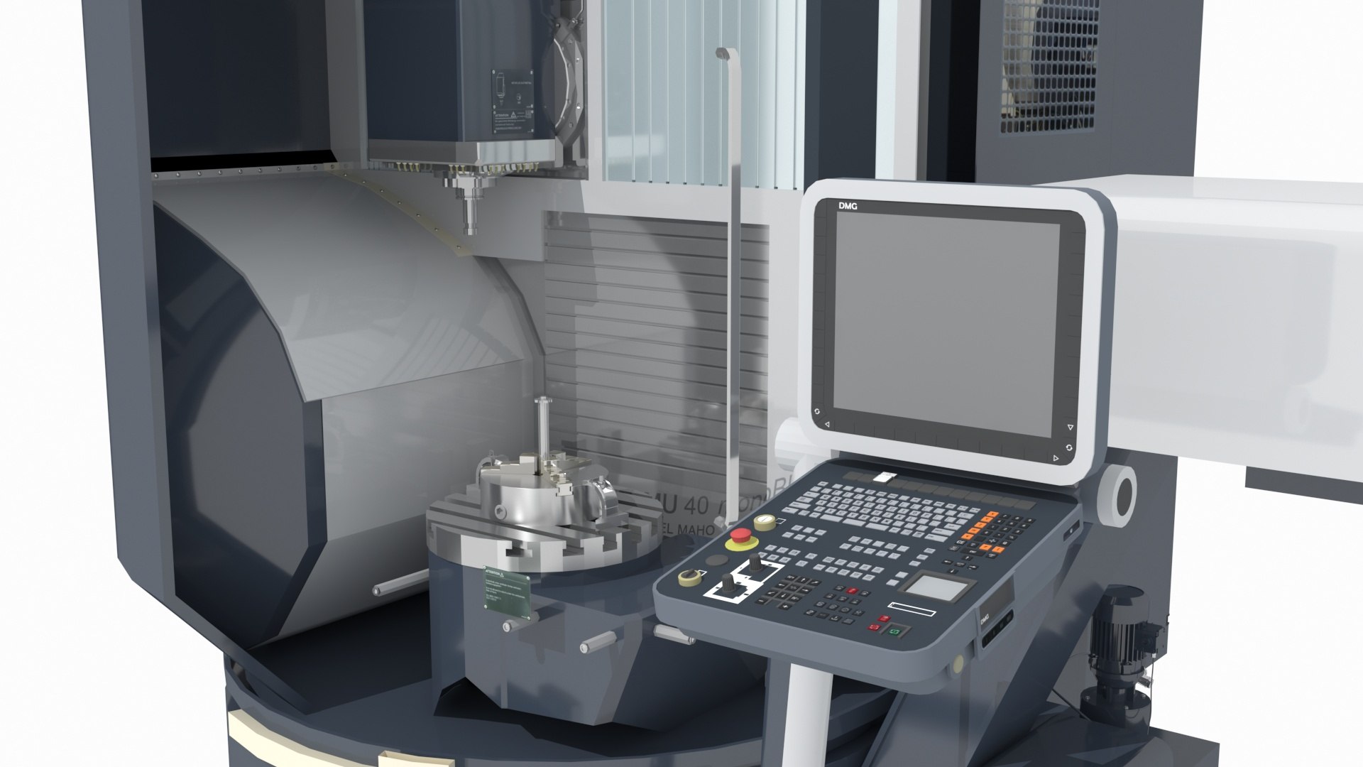 CNC Five axis machining center 3D model - TurboSquid 2081285