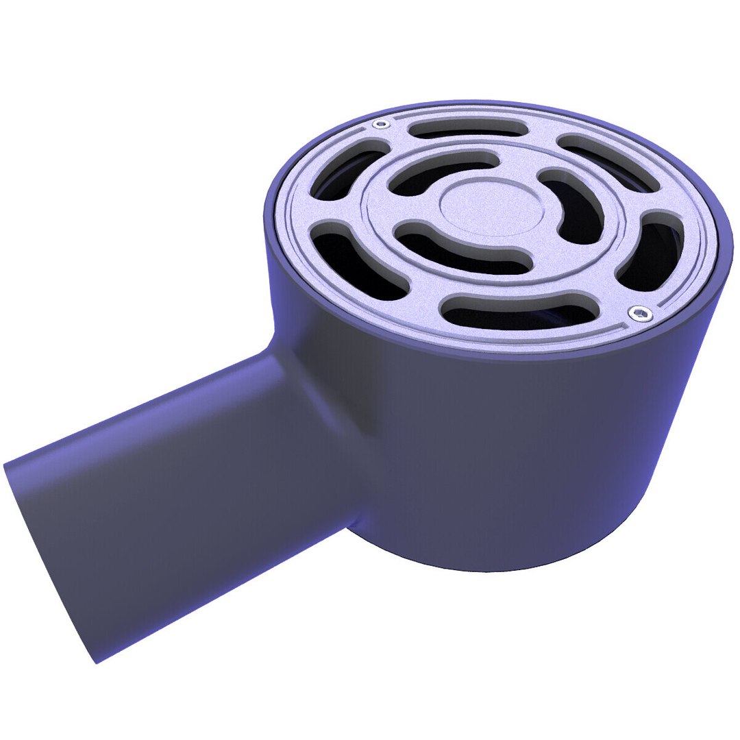 Steel Metal Drain Inlet 3 3D Model - TurboSquid 2096997