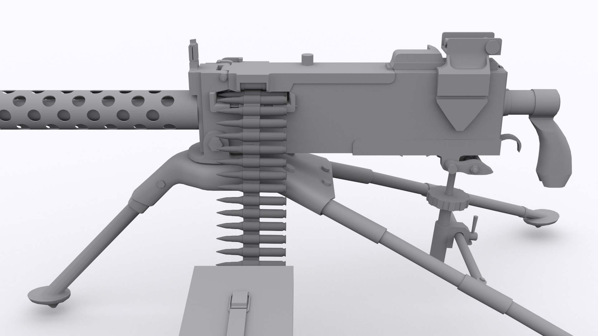 3D Browning M1919A4 - TurboSquid 1783605