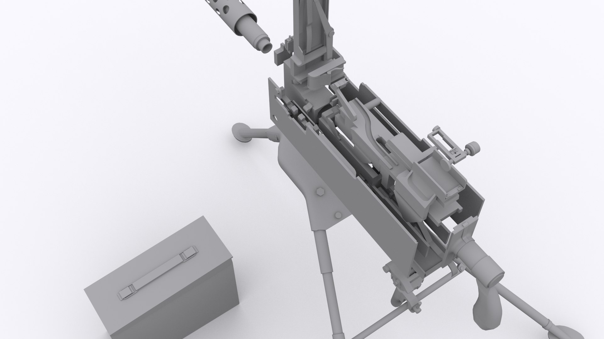 3D Browning M1919A4 - TurboSquid 1783605