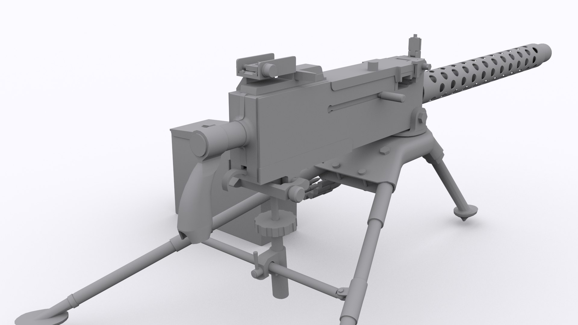 3D Browning M1919A4 - TurboSquid 1783605