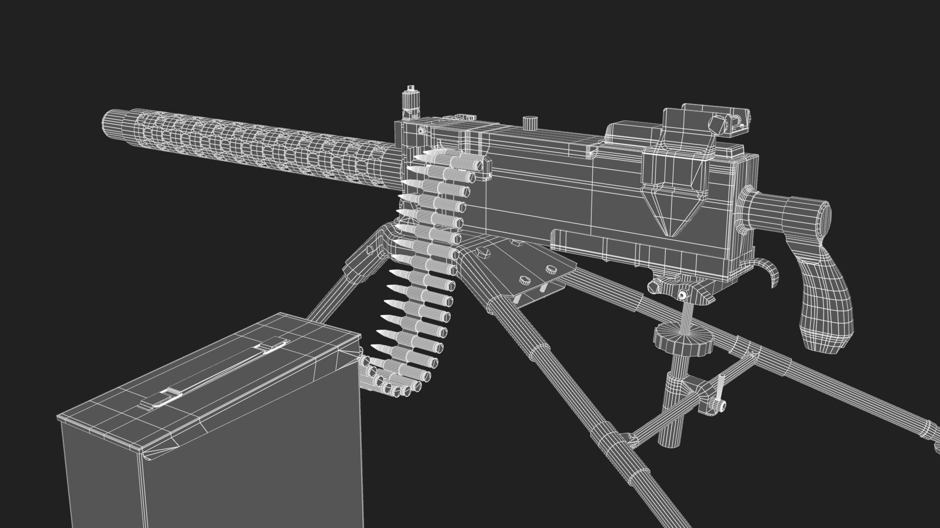 3D Browning M1919A4 - TurboSquid 1783605