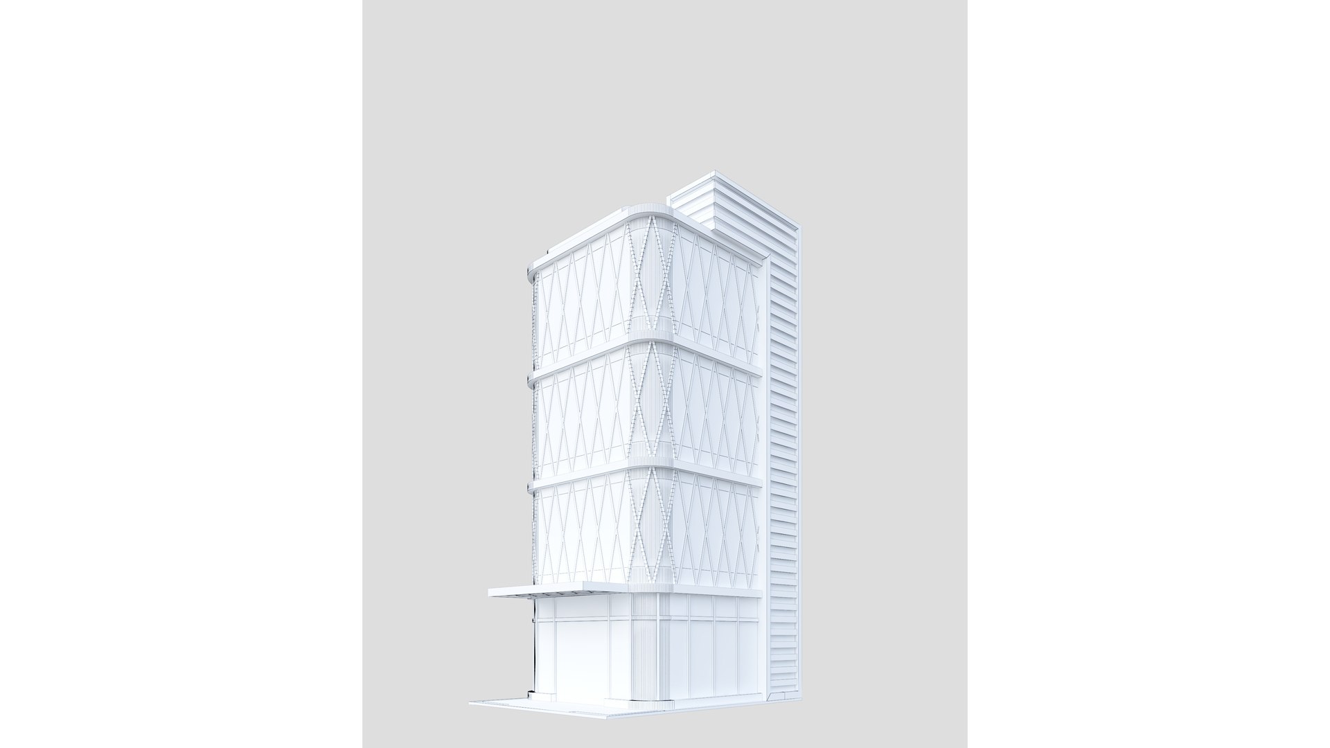 Commercial Building 3D Model - TurboSquid 2386020