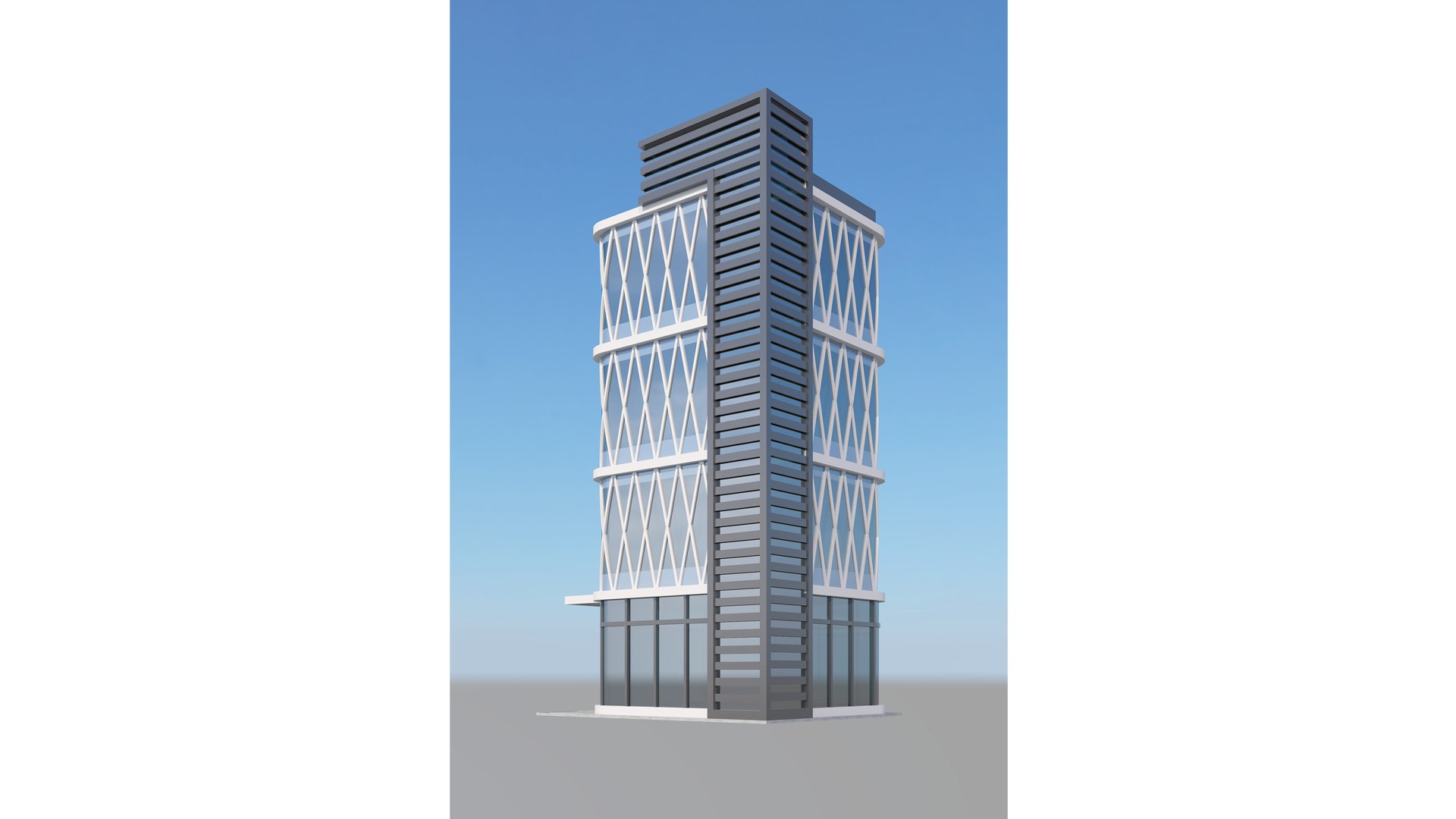 Commercial Building 3D Model - TurboSquid 2386020
