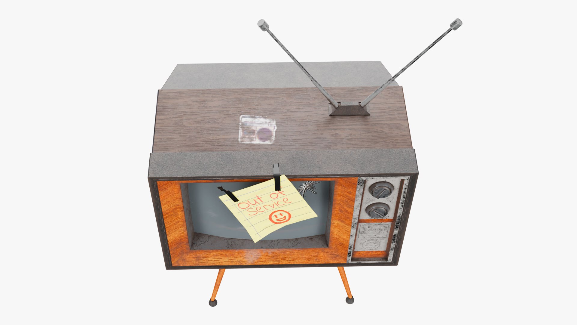 Free Old Retro TV 3D Model - TurboSquid 2214712
