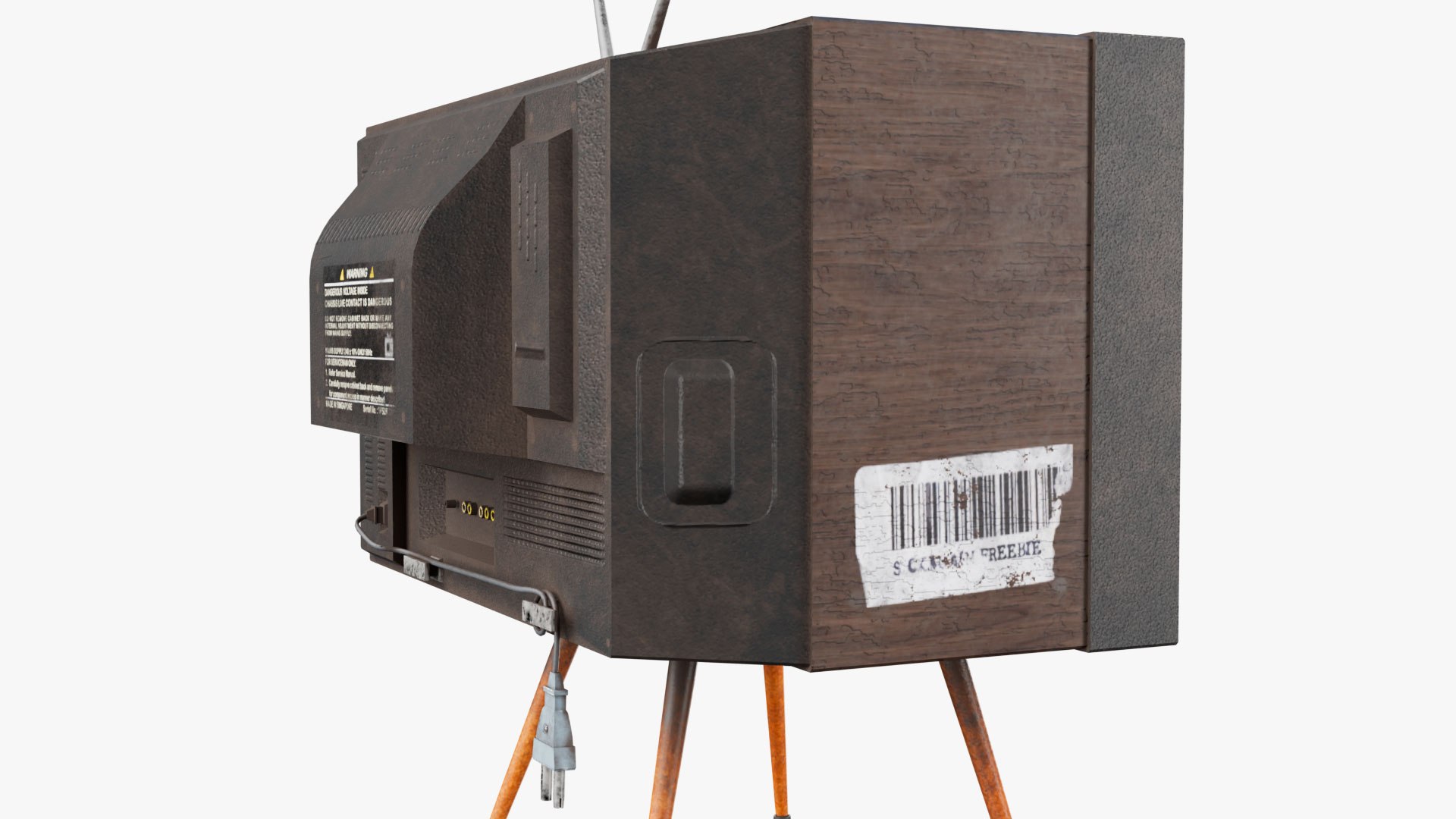 Free Old Retro TV 3D Model - TurboSquid 2214712