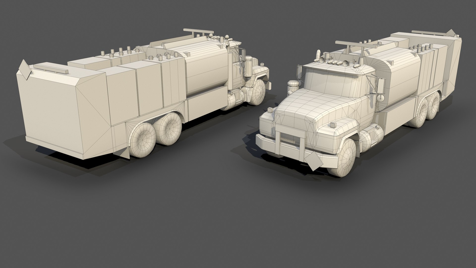 3D Model Fuel And Lube Truck - TurboSquid 2430948