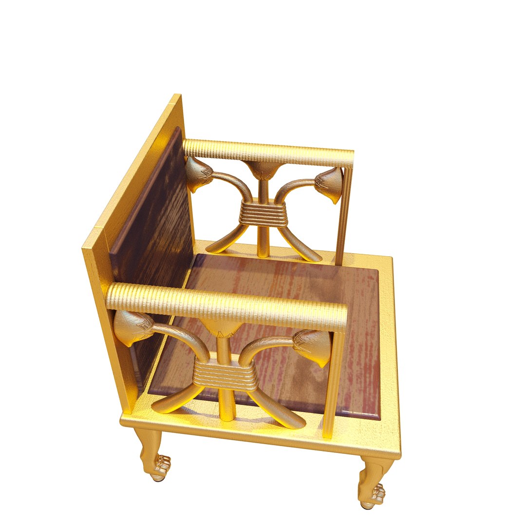 Egyptian Furniture Kit - Queen Hetepheres Armchair 3D - TurboSquid 2000658