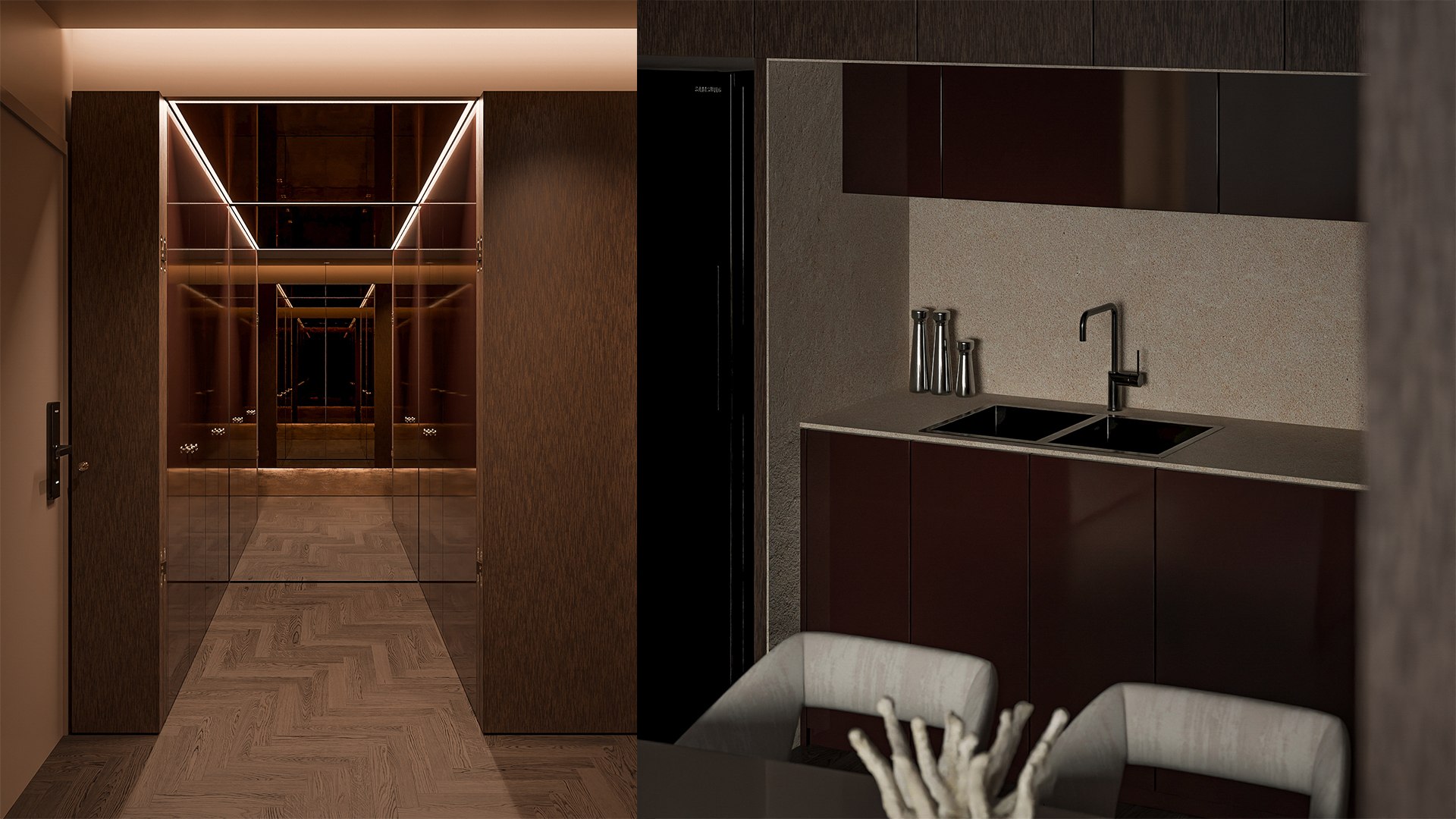 3D Model Modern Serenity - Living Dinning Kitchen - Sneechvn - MAX FBX ...