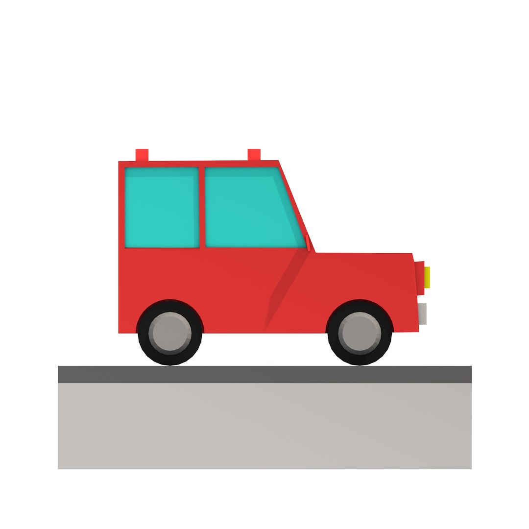 3D Simple Car Model - TurboSquid 1239424