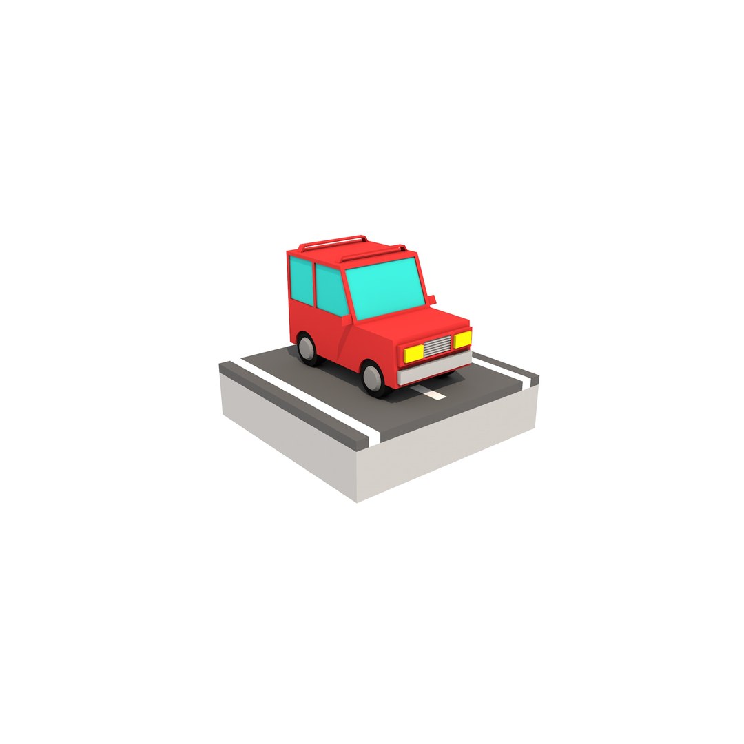 3D Simple Car Model - TurboSquid 1239424
