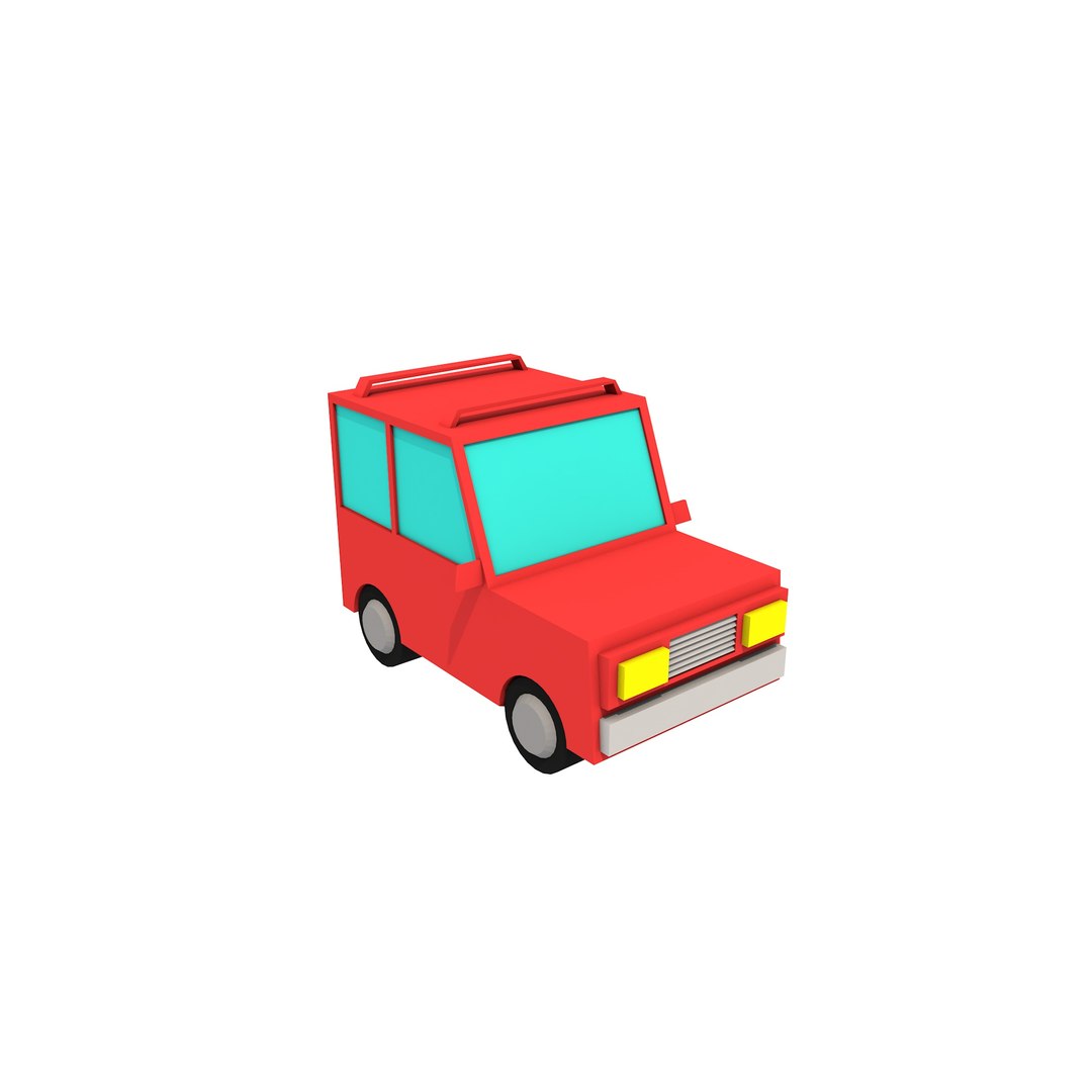3D Simple Car Model - TurboSquid 1239424