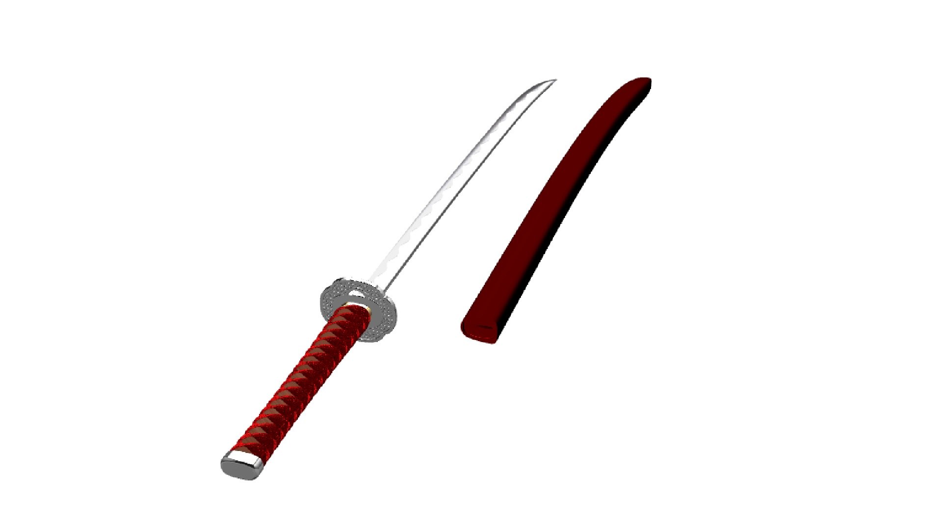 3D Model Pedang Samurai Katana - TurboSquid 2418618
