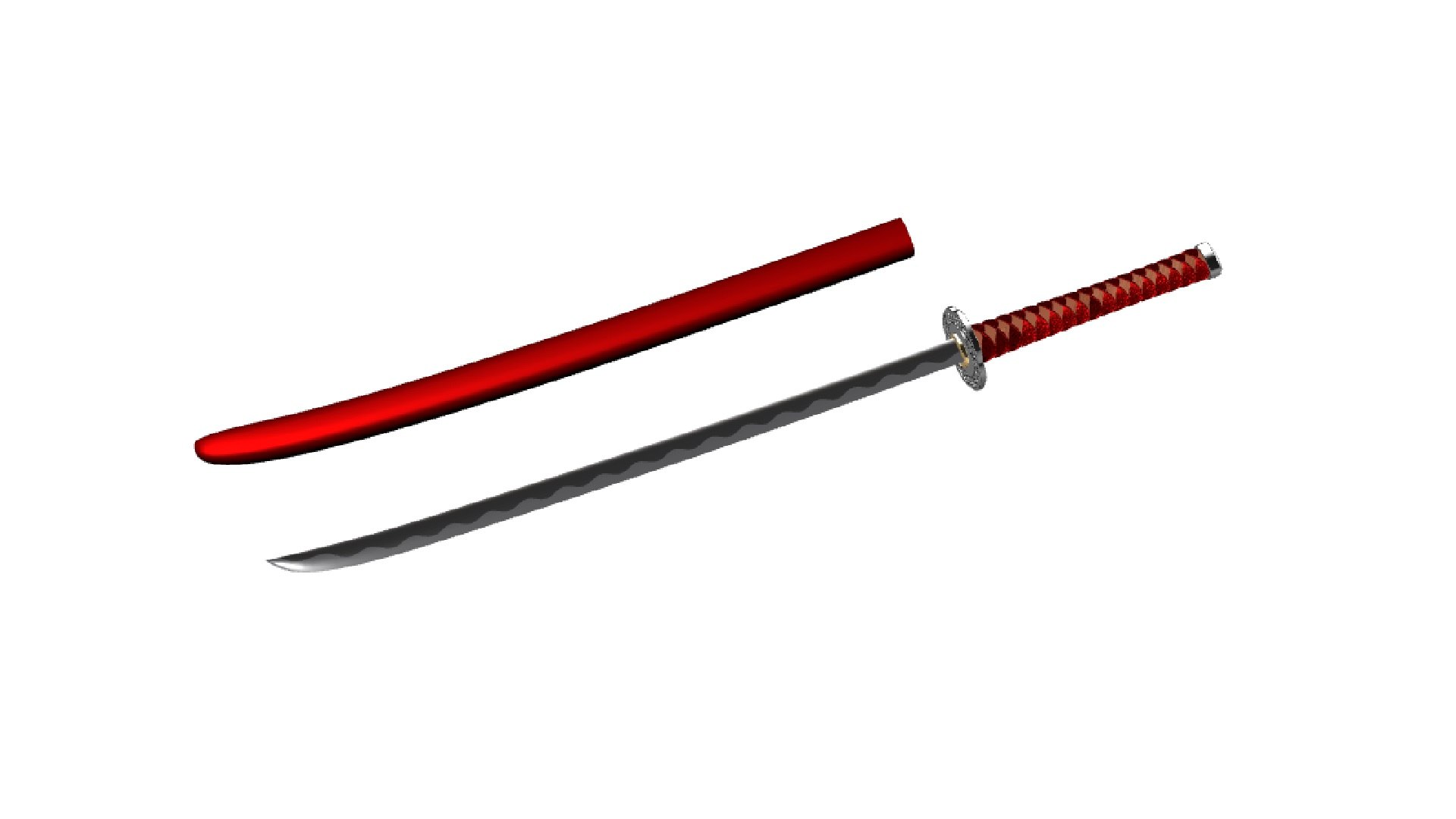 3D Model Pedang Samurai Katana - TurboSquid 2418618