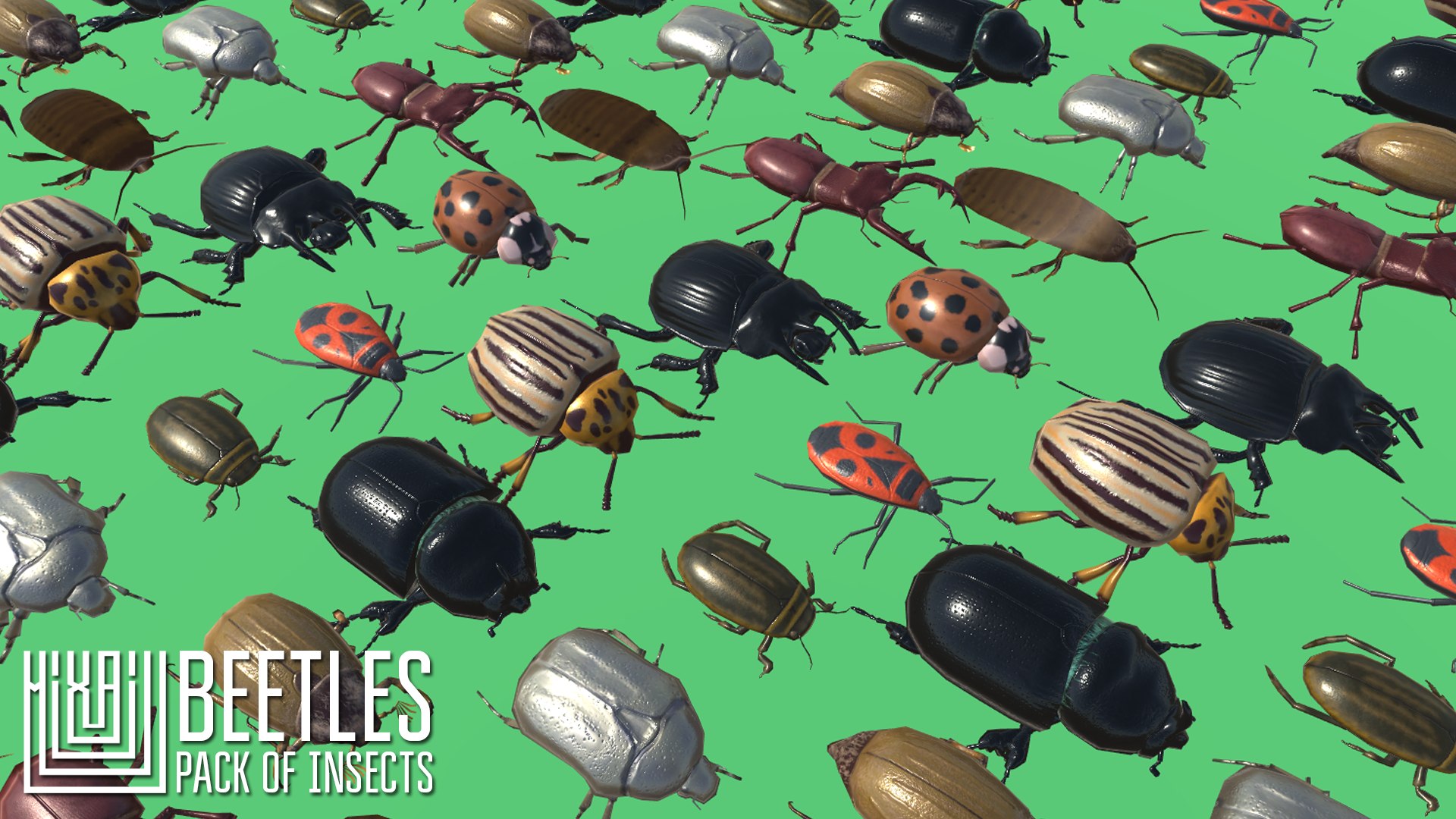 3D Model Vr Beetles - Pack - TurboSquid 1415612
