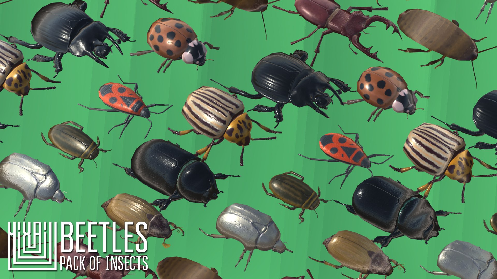 3D Model Vr Beetles - Pack - TurboSquid 1415612