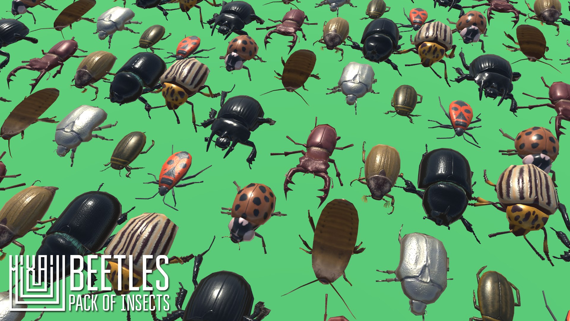 3D Model Vr Beetles - Pack - TurboSquid 1415612