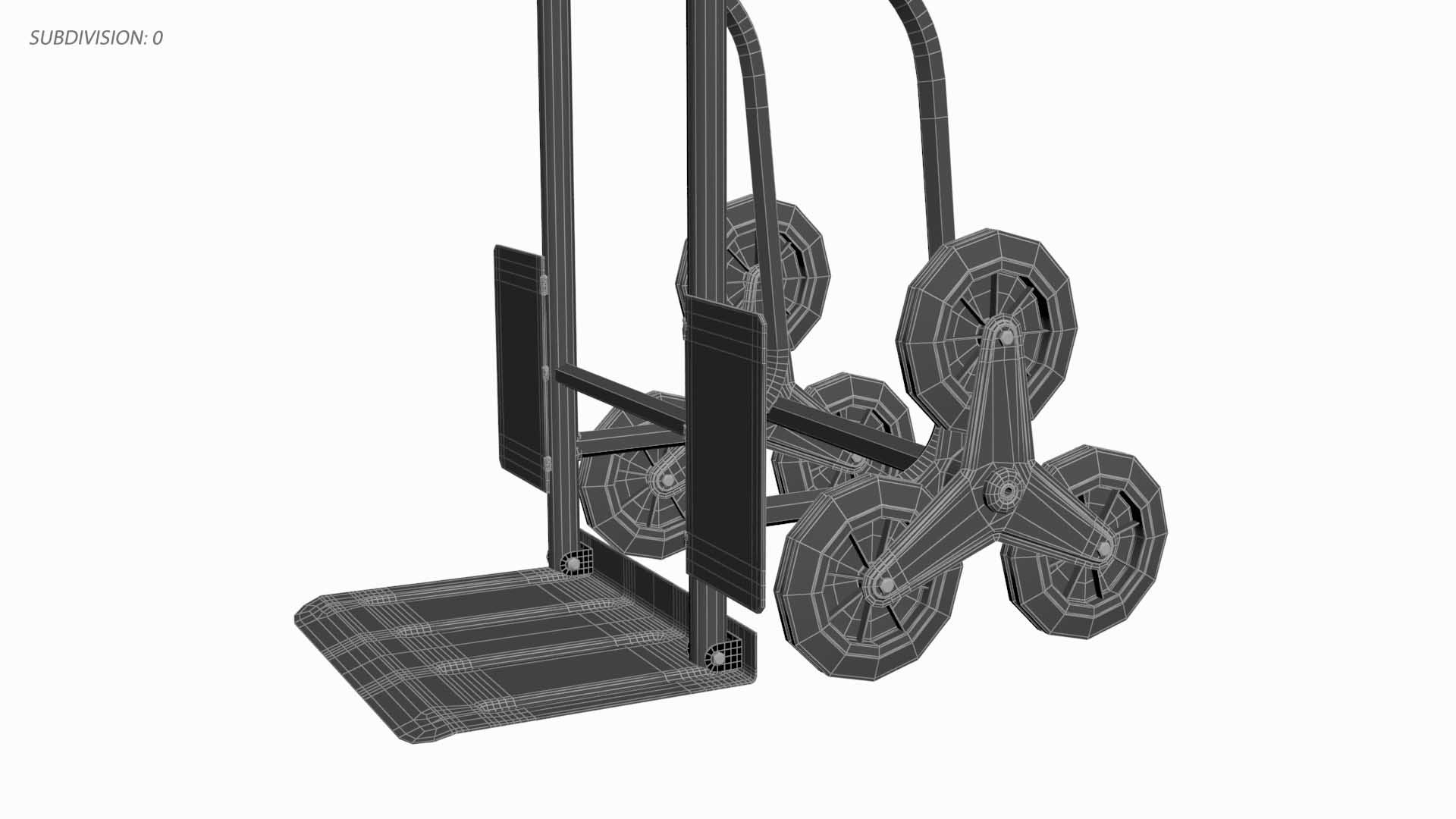 3D Trolley 3 Wheels Model - TurboSquid 2074130