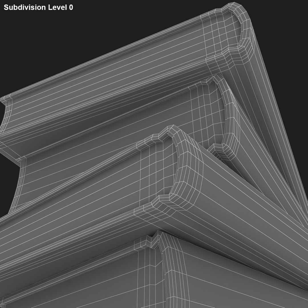 Realistic Colorful Books 3ds