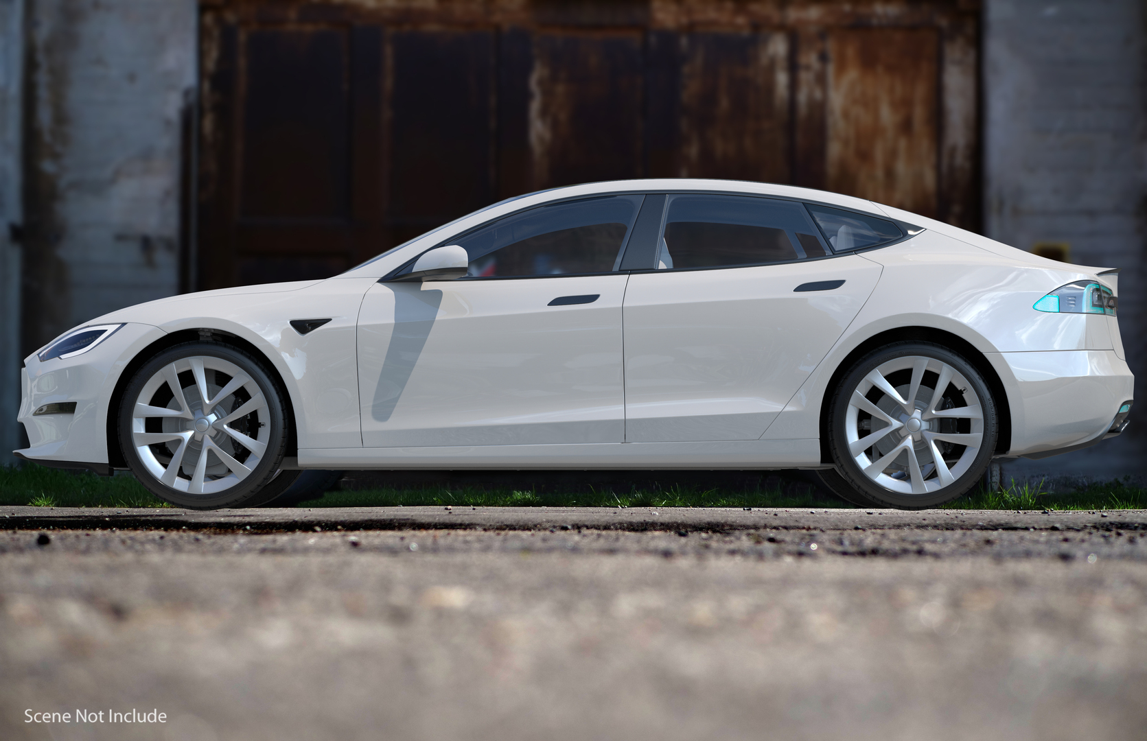 3D Electric Liftback Sedan - TurboSquid 1768801