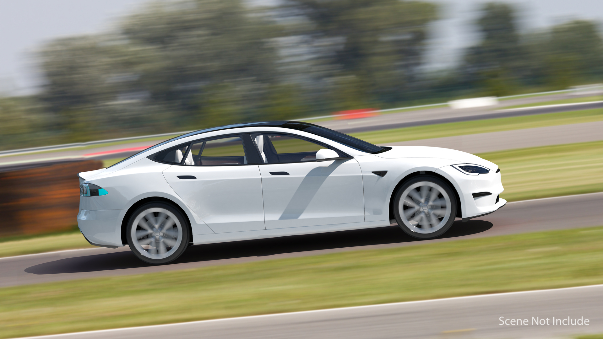 3D Electric Liftback Sedan - TurboSquid 1768801