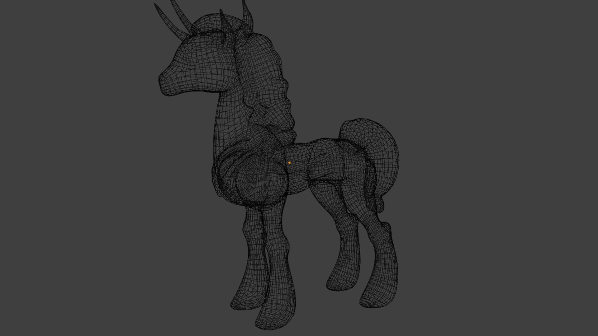Gold Unicorn Model - TurboSquid 2275019