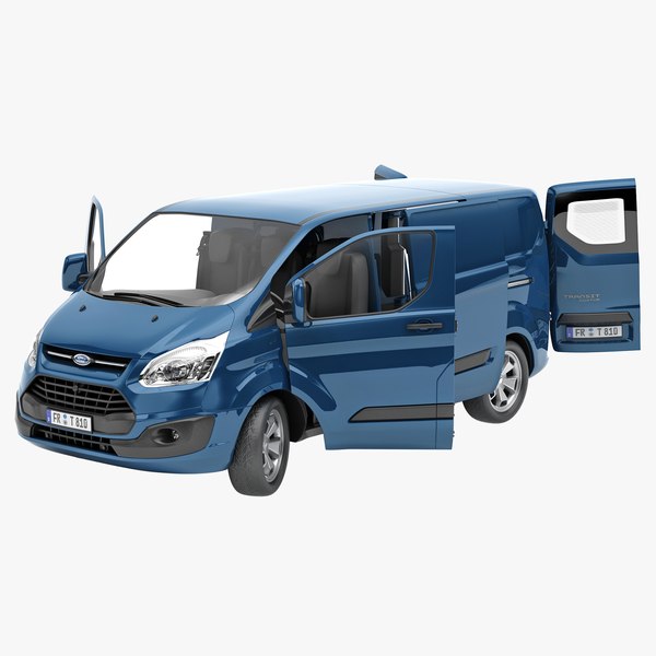 3d transit 2013 rigged van model