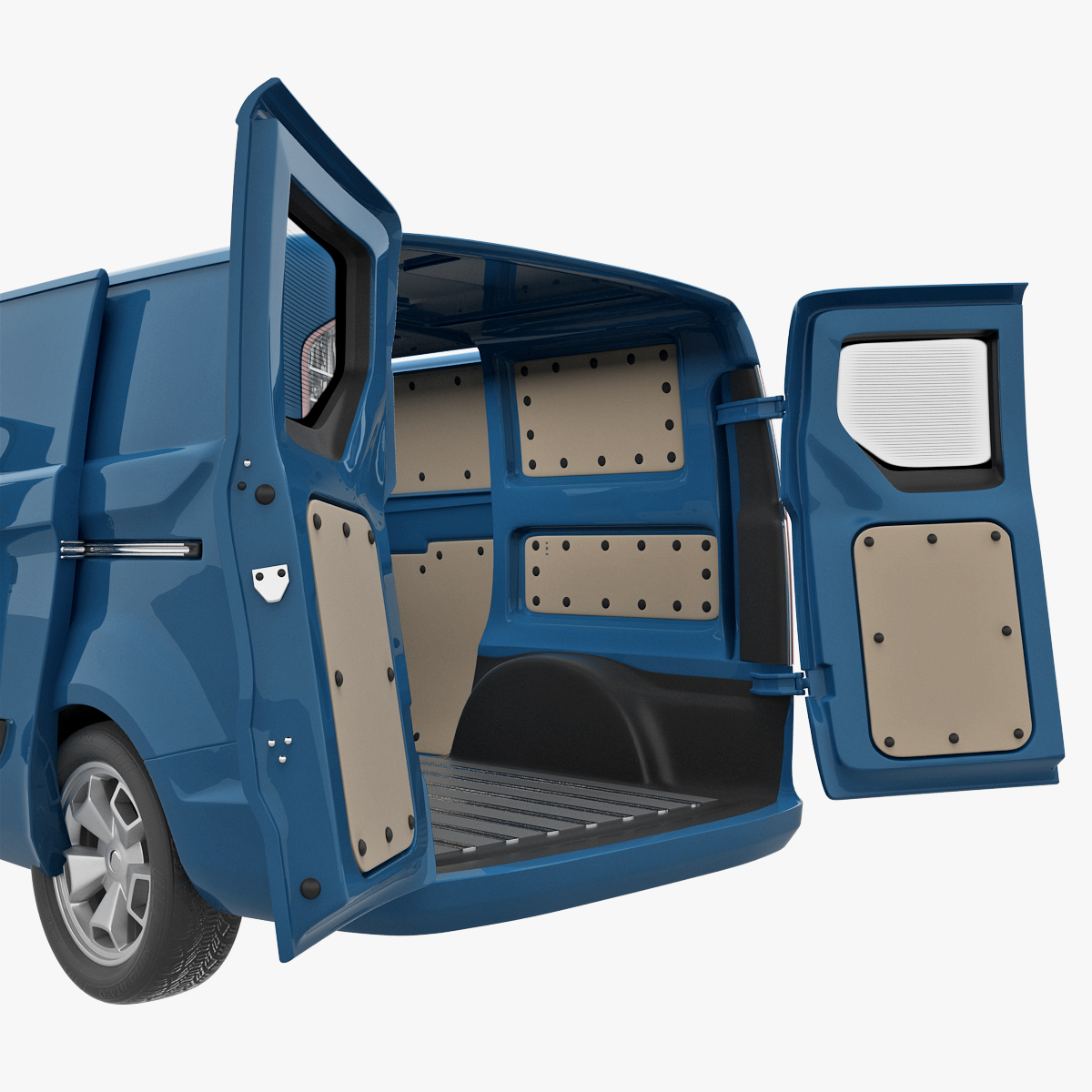 3d transit 2013 rigged van model