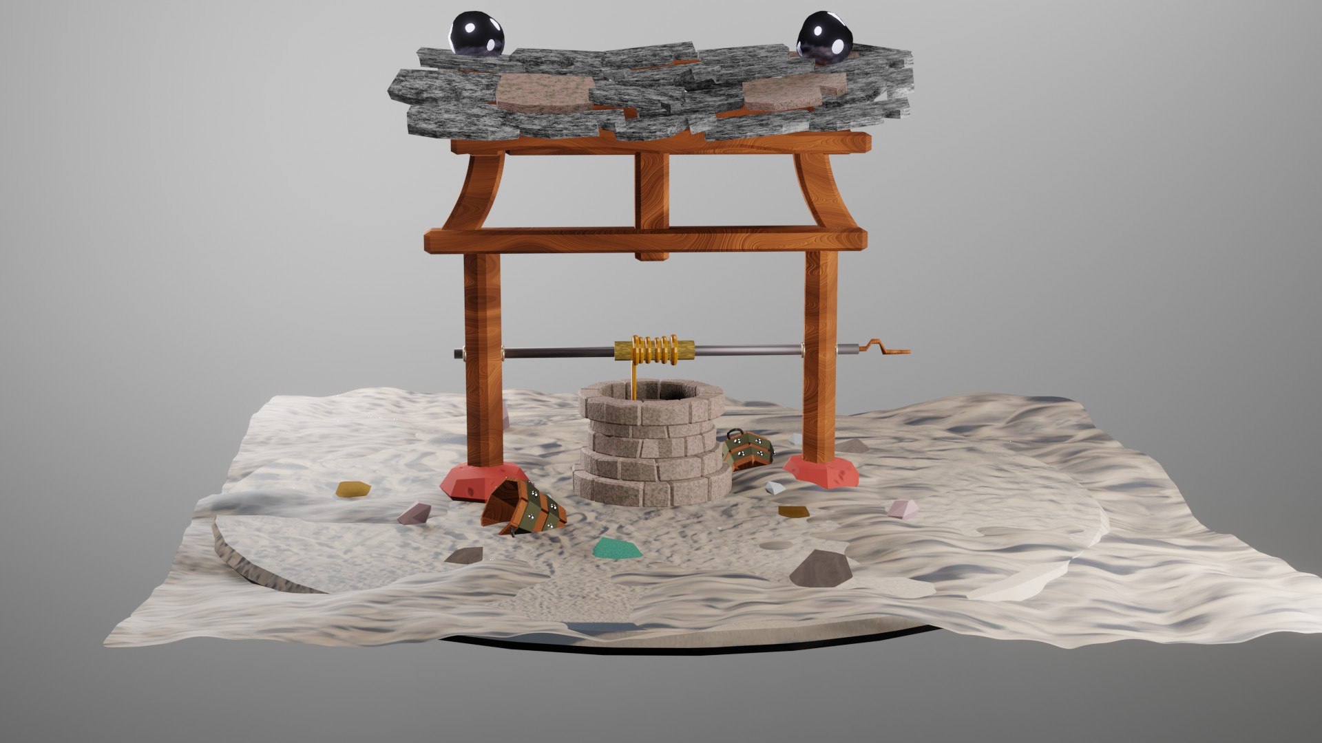 Water Well 3D Model - TurboSquid 2045971