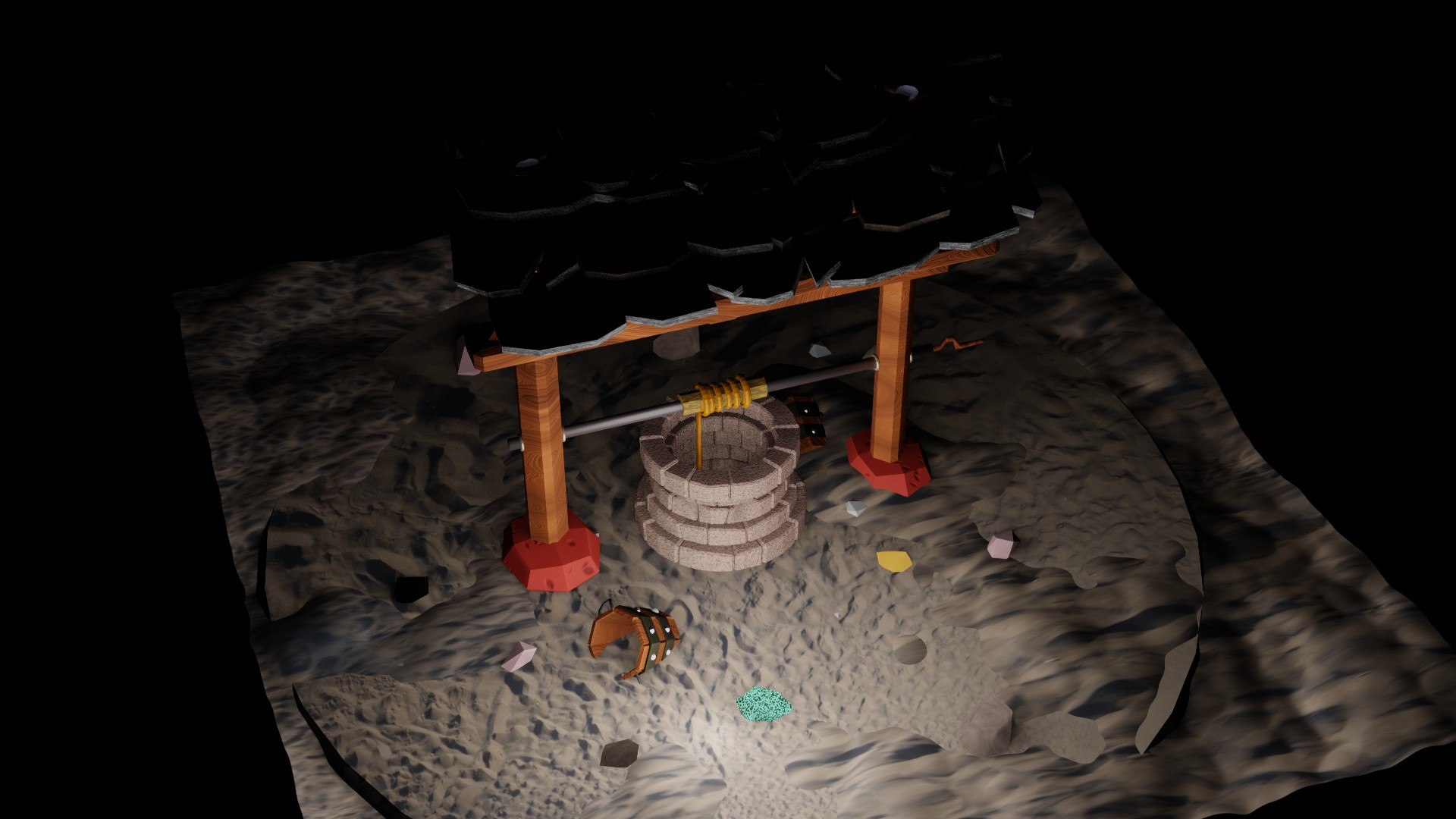 Water Well 3D Model - TurboSquid 2045971