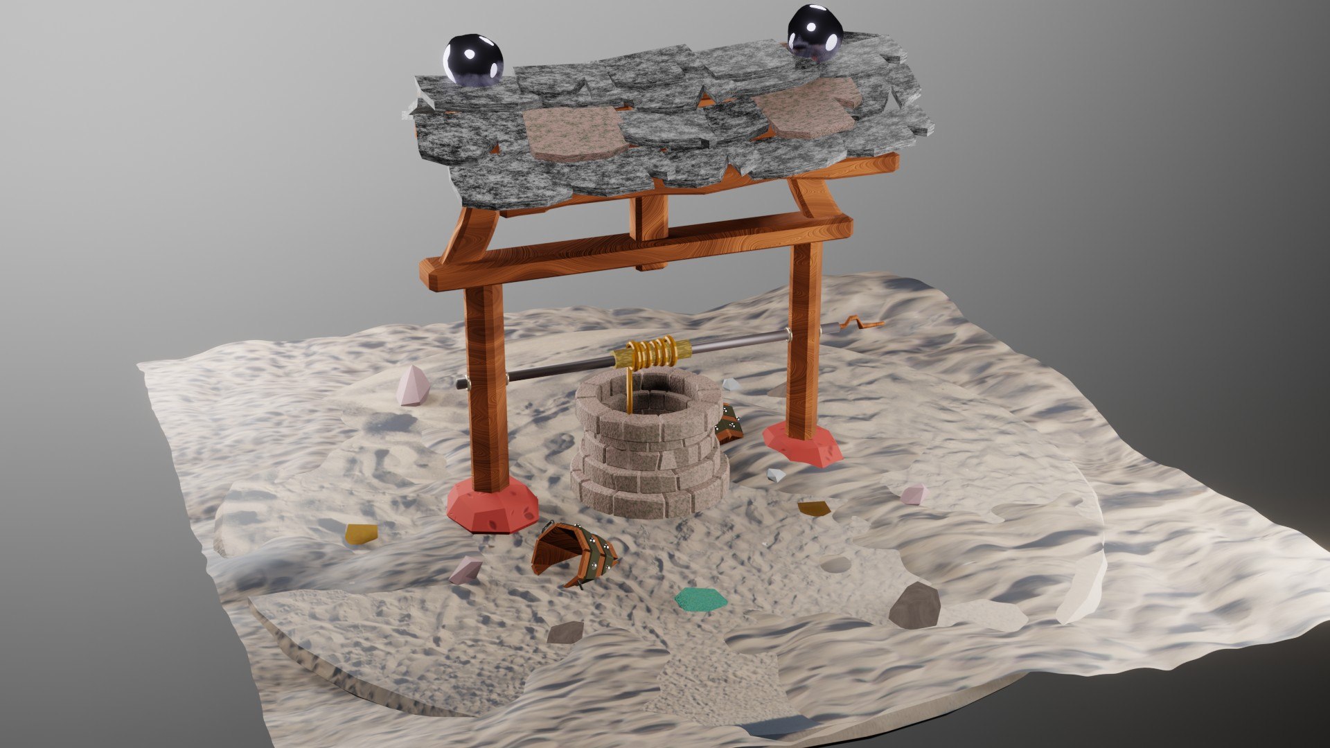 Water Well 3D Model - TurboSquid 2045971