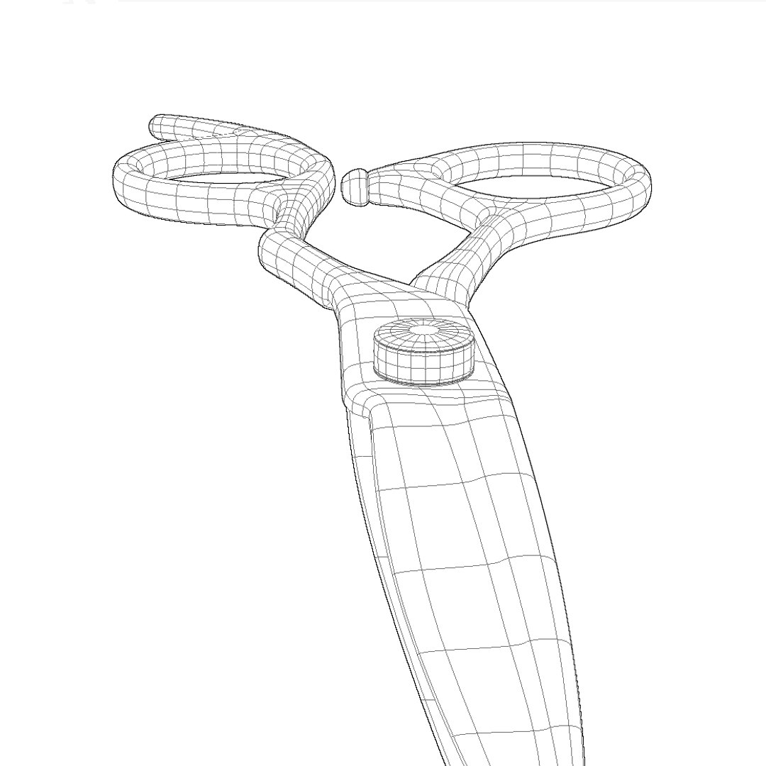 Scissors Solon Barber 3d Model