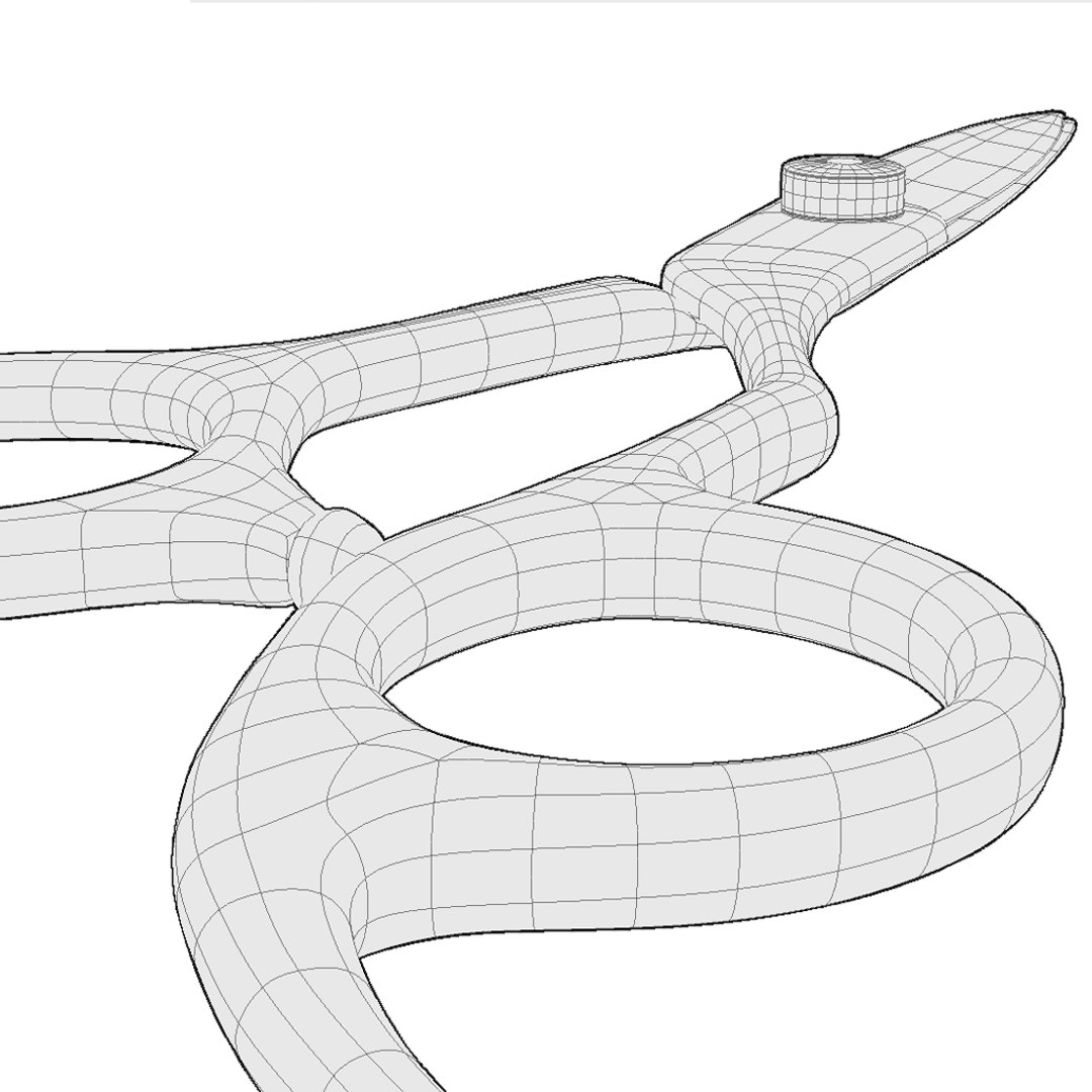 Scissors Solon Barber 3d Model