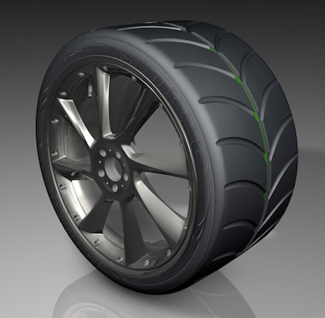 Wheel Tire Rim 3d Model