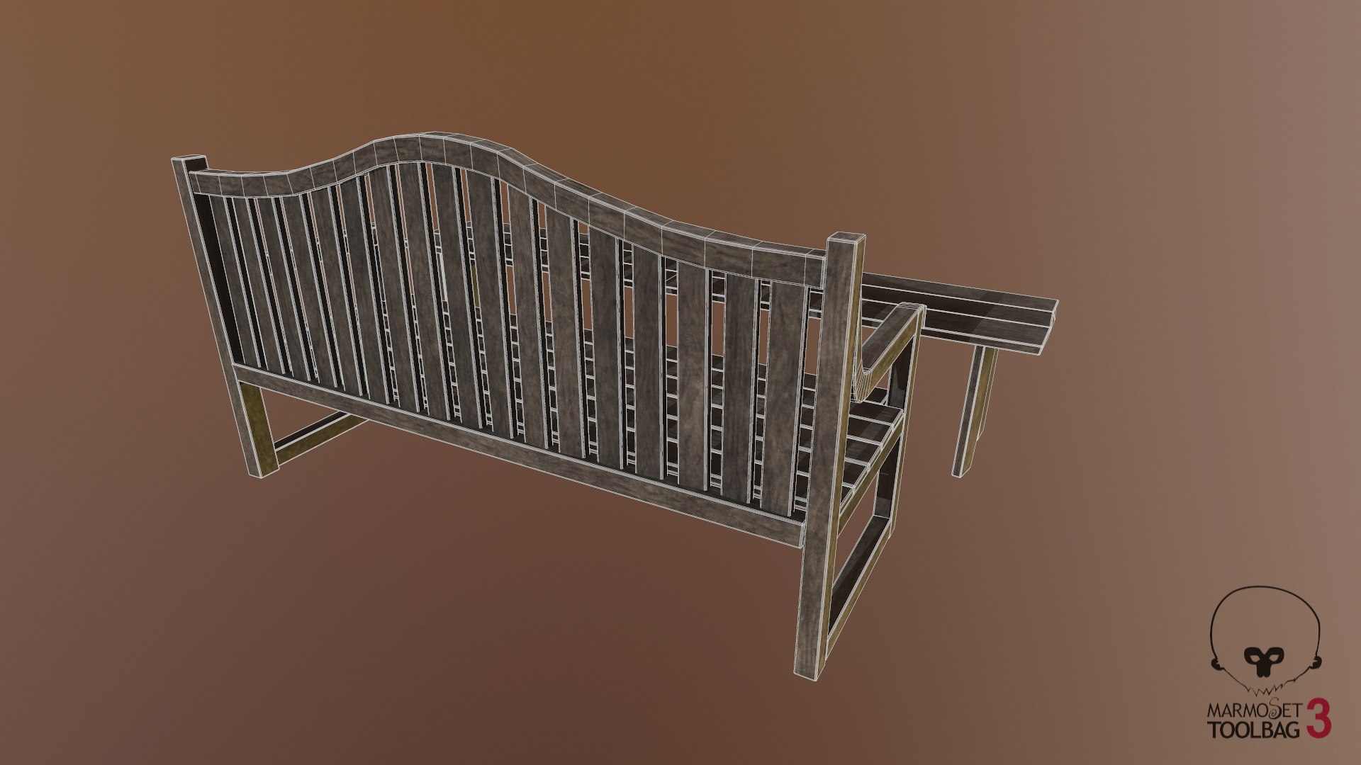 3D Western Benches Model - TurboSquid 1371109