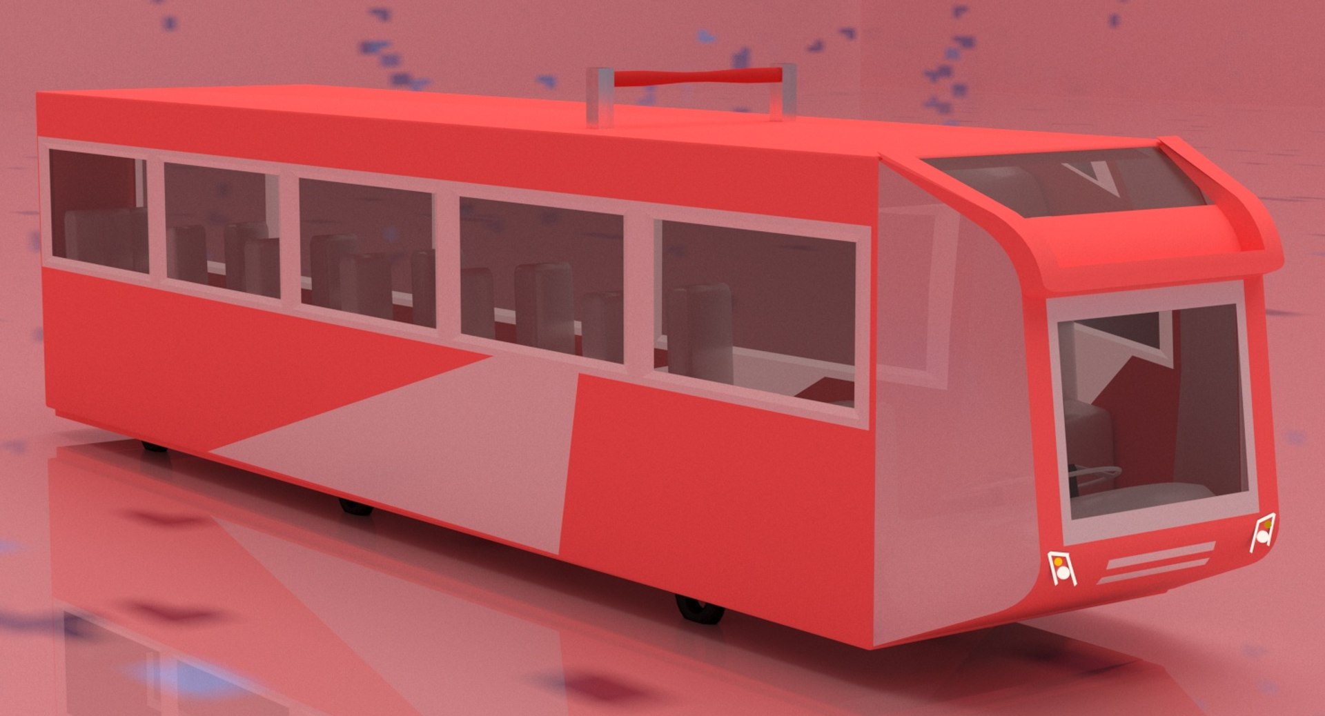 Cartoon Tram Station Train 3D - TurboSquid 1527897