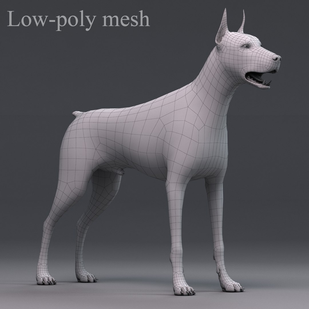 Max Realistic Doberman Fur Hair