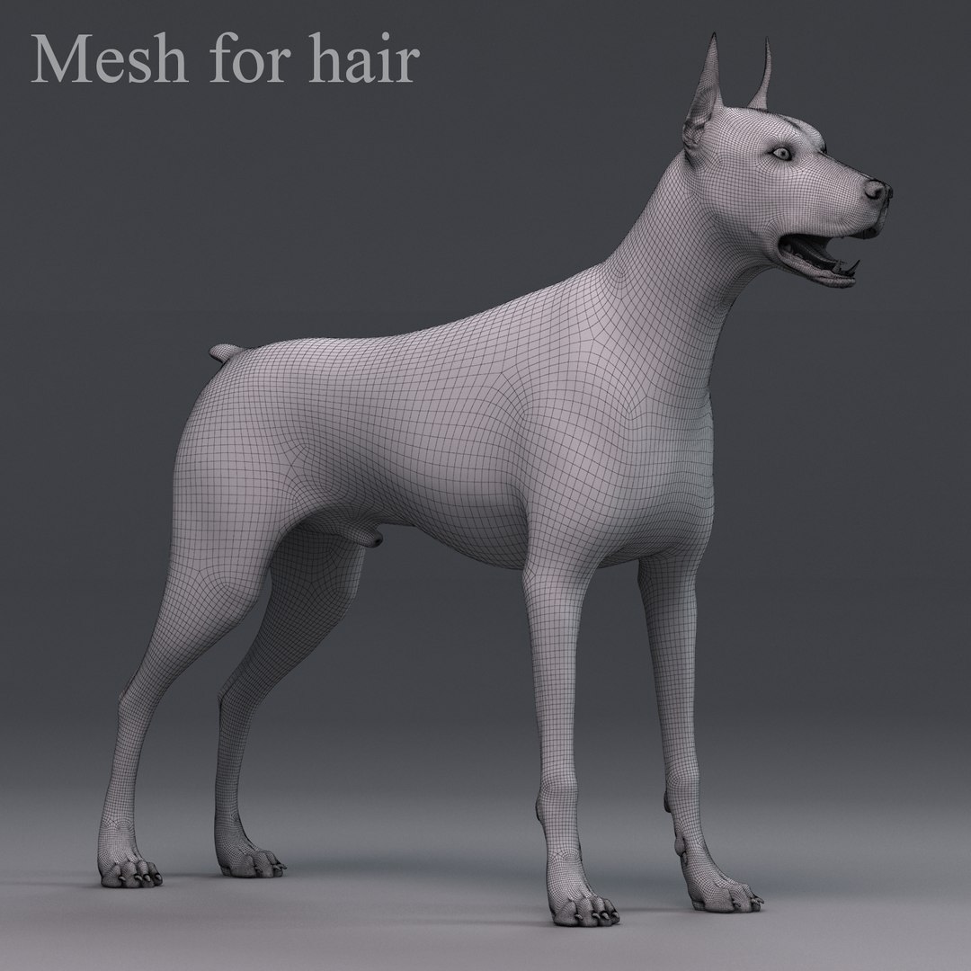 Max Realistic Doberman Fur Hair