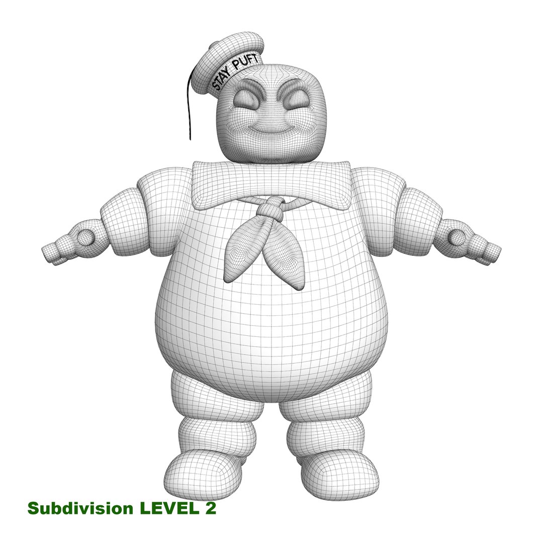 Stay Puft Marshmallow Man 3D Model - TurboSquid 2234980